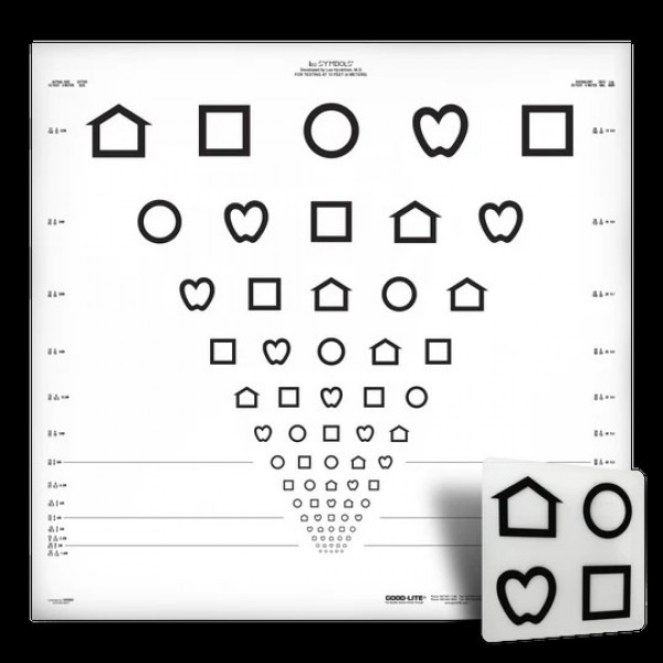LEA SYMBOLS® ETDRS TRANSLUCENT DISTANCE CHARTS (13 FEET/4 METERS)